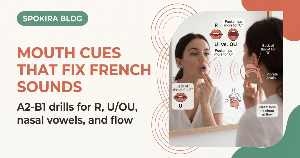 French Pronunciation Mouth Position Cues for the Sounds English ...